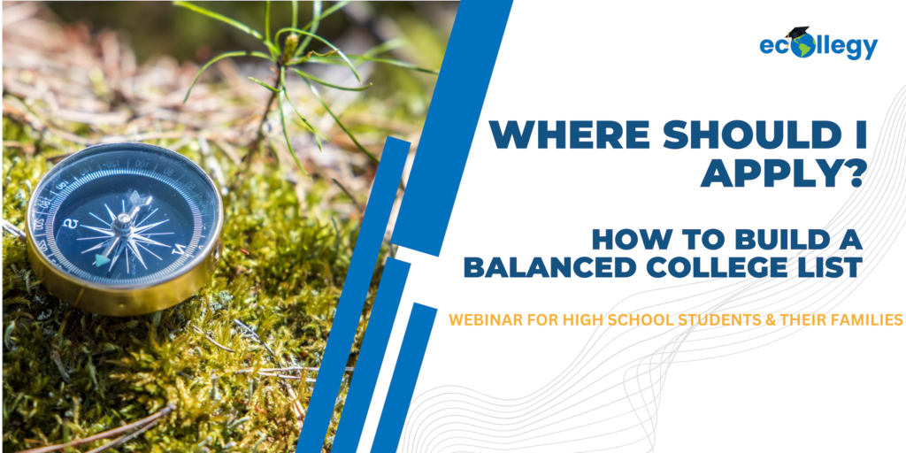 Upcoming Event: Where Should I Apply? How to Build a Balanced College ...